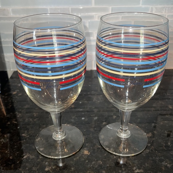 Fiestaware | Dining | Fiesta Goblets Glasses Set Of 2 | Poshmark
